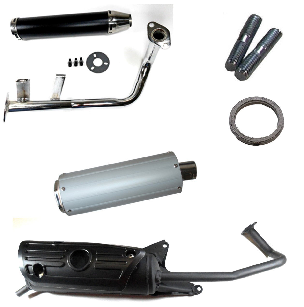 GY6 49cc-100cc (QMB139) - Exhaust Pipes - Mufflers – Get 2 It Sales LLC
