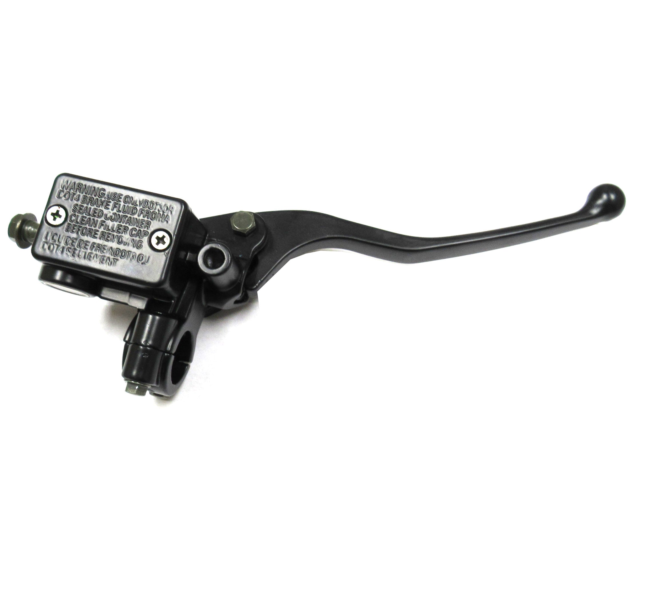 RIGHT SIDE FRONT BRAKE LEVER & MASTER CYLINDER w/8mm MIRROR MOUNT Fits ...