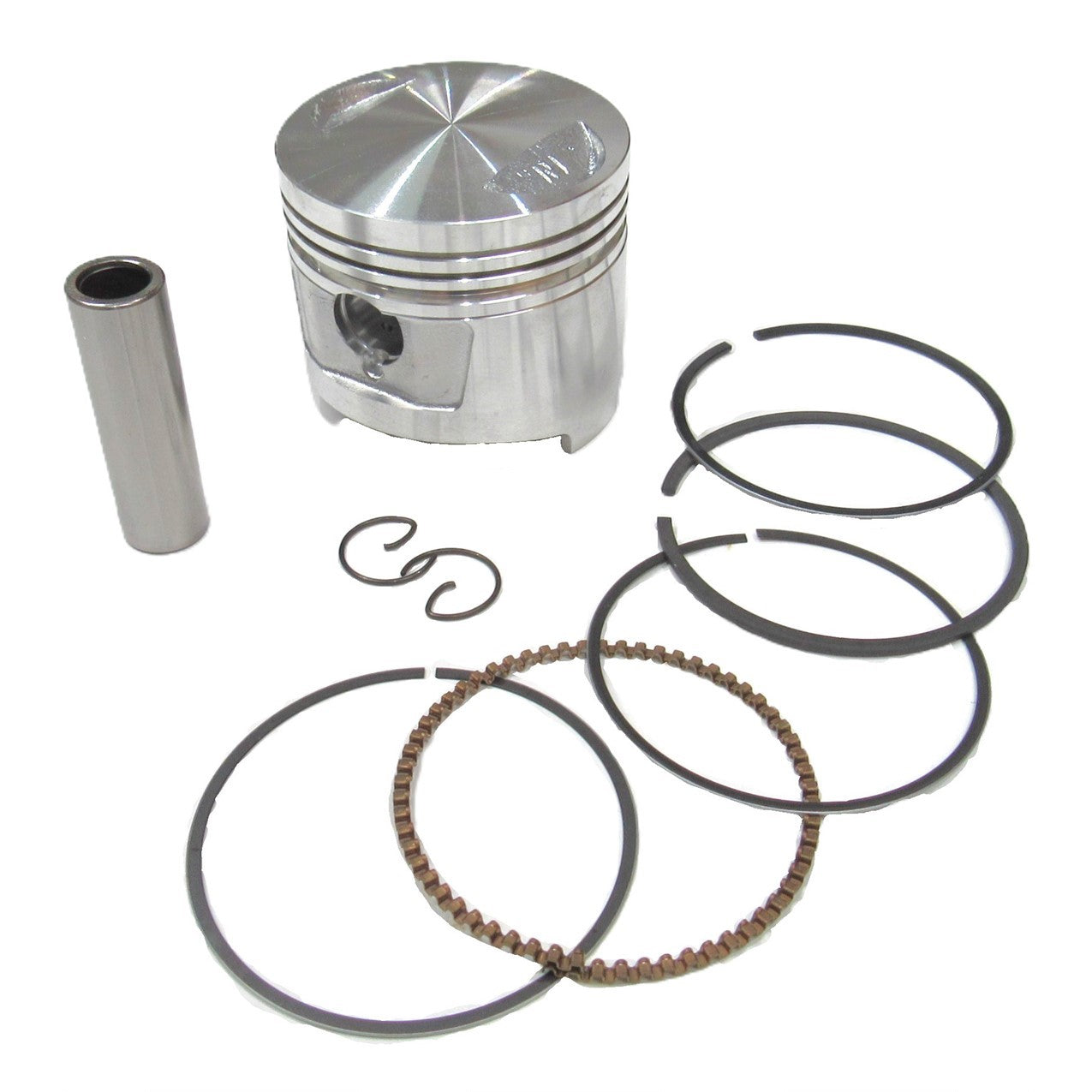 Piston Kit 150cc 4-Stroke CG 150 B=62mm Pin=15 H=52.50 Ctr Pin To Top ...