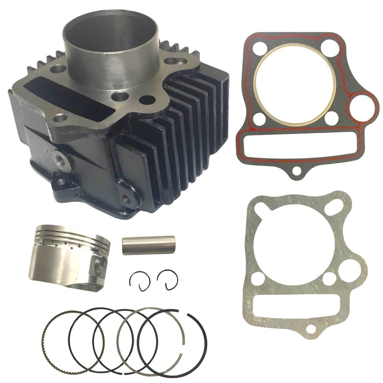 Cylinder Piston Top End Kit 125cc 4 Stroke ATVs-Dirtbikes B=54mm, H=69 ...